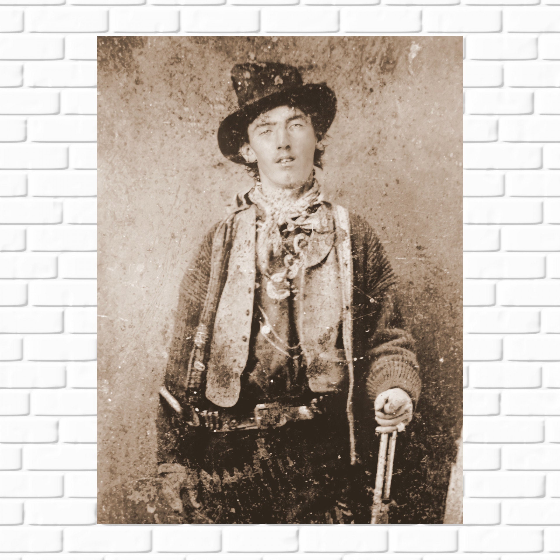 Billy the Kid Photo Print: Wild West Outlaw, Man Cave Decor - Etsy