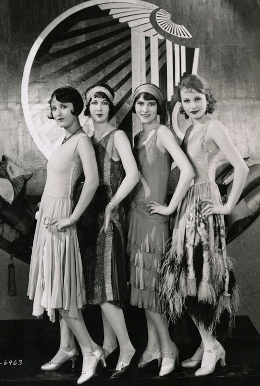 Vintage Photo Flappers 1920s Print Picture Old Photo Flapper Girls Feminism Prohibition