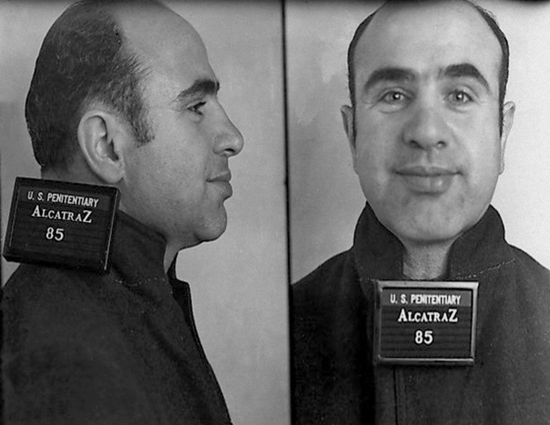 Al Capone Mugshot Rare Photo Alcatraz Prison Photograph Chicago Mafia ...