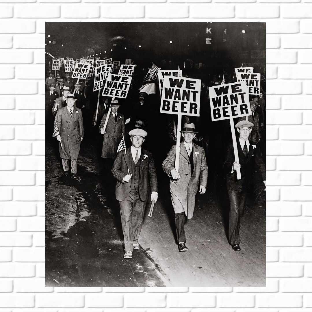 Prohibition Wall Art, Prohibition, Bar Cart, Bar Art, Speakeasy Decor ...