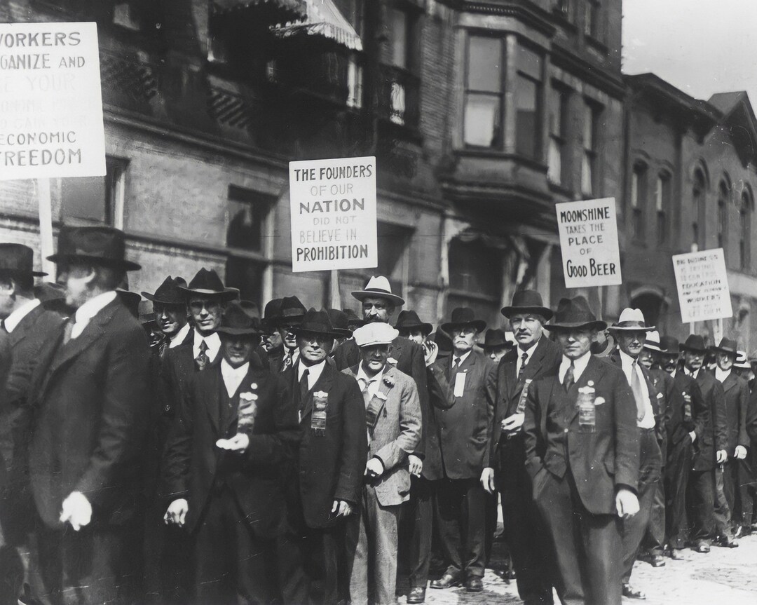 Prohibition Protest, Bar Cart Decor, Pub Art Prohibition Repeal Protest ...