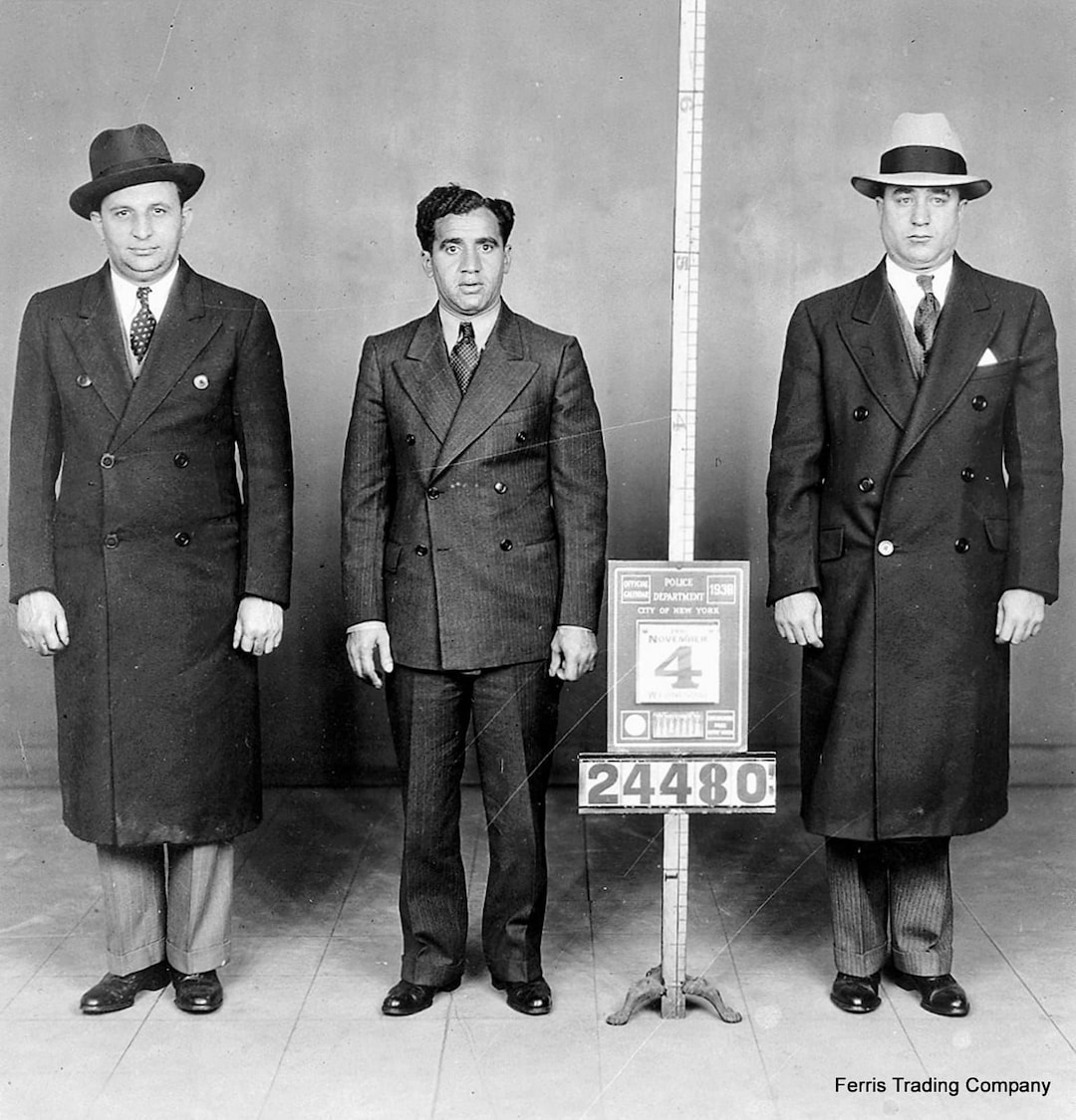 Abe "kid Twist" Reles Mugshot - 1938 Jewish Mafia Mobster Photo Print ...