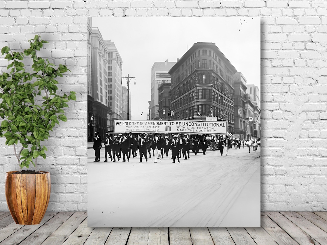 Prohibition Era Bar Decor Art Vintage Speakeasy Wall Art Brewery Pub ...