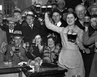 We Want Beer Prohibition Protest, 1931. Vintage Photo Reproduction ...