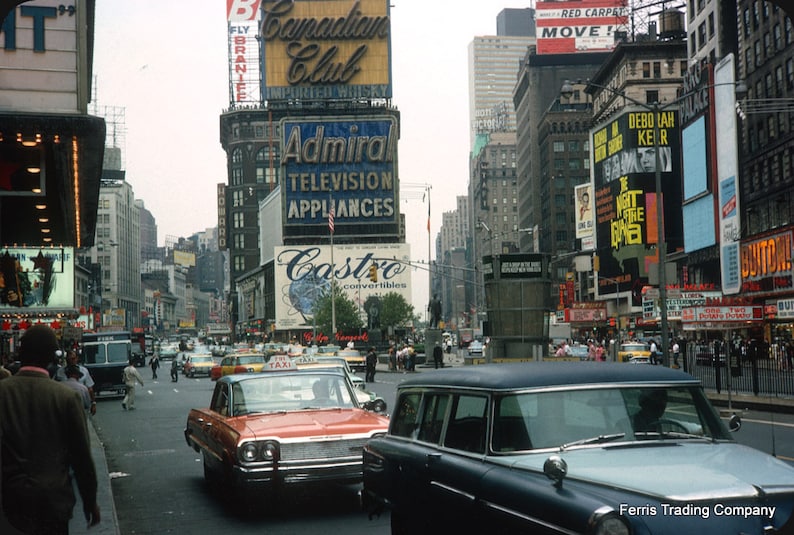 Times Square - 1964 - Photo - Kodachrome - Photograph - NYC - Picture ...