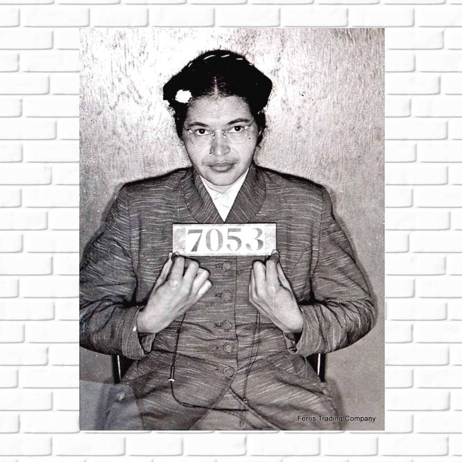 Rosa Parks - 1955 - Booking - Photo - Mugshot - Photograph - Print ...