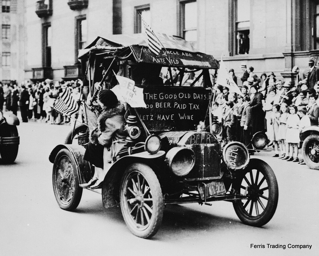 1930s Prohibition Repeal Car Photo - Speakeasy Brewery Print - Etsy