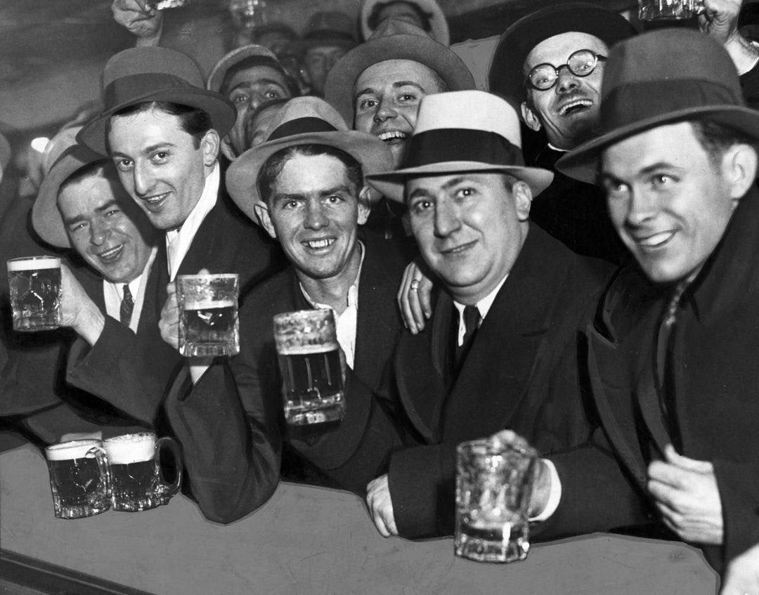 Prohibition Wall Art - Photo - Prohibition Ends - Bar Decor - Bar Cart ...