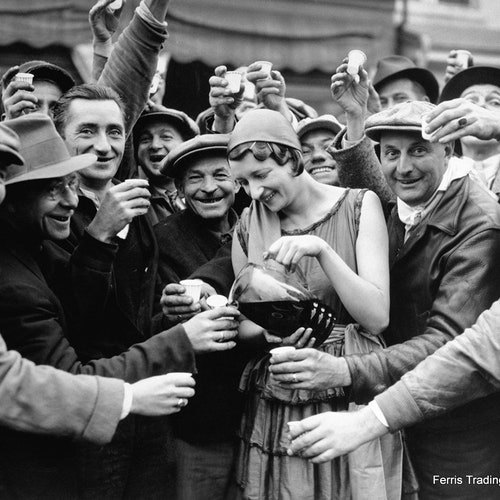 Prohibition Photo 1920s Beer Drinking Photograph - Etsy