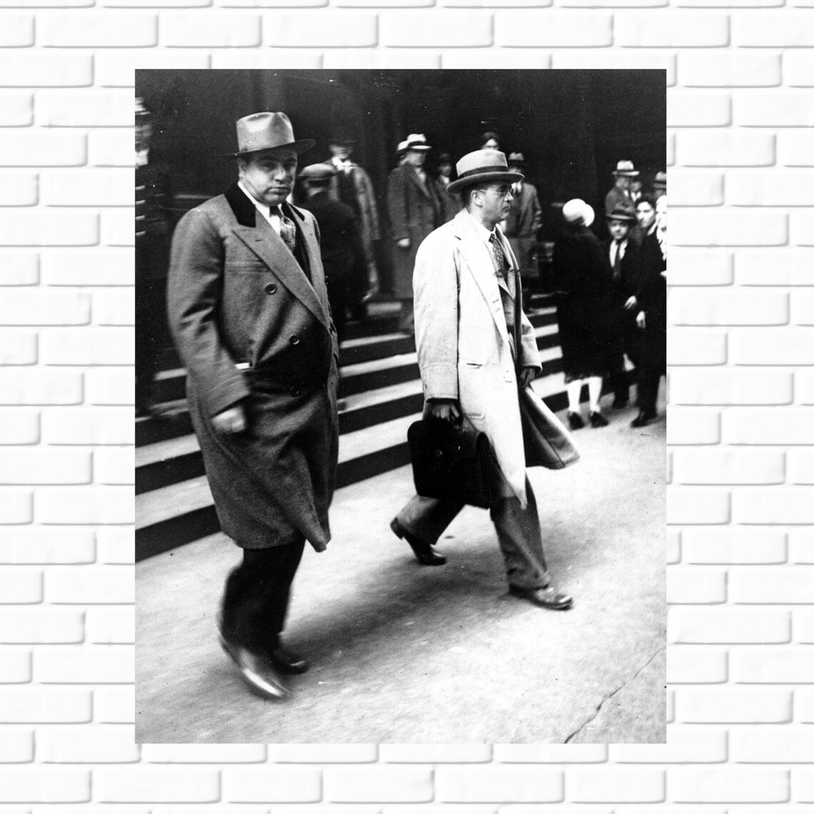 Al Capone 1931 Photo Leaving Court Tax Evasion Mafia - Etsy