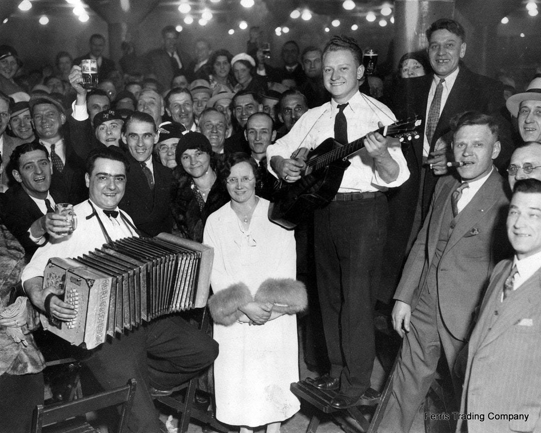 Bar Wall Art 1933 Prohibition Party Live Music Prohibition Photo Print ...