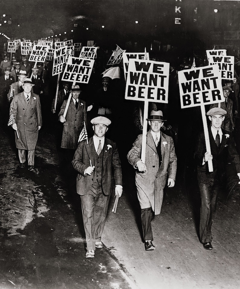 Prohibition Wall Art Prohibition Bar Cart Bar Art - Etsy