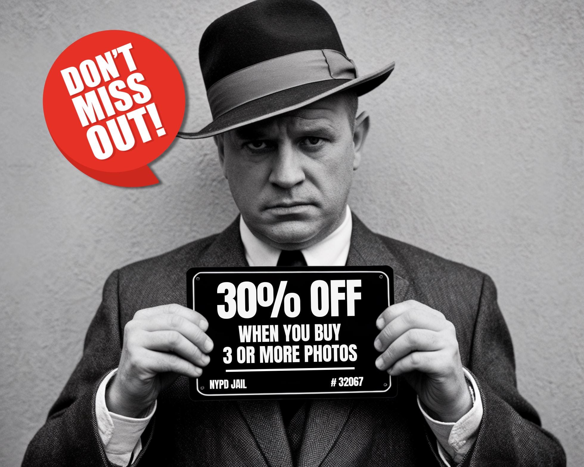 Al Capone Arrest Photo: Chicago, 1930s Prohibition Era Print - Etsy