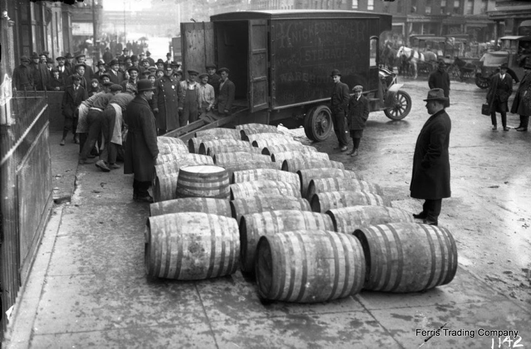 Prohibition Raid Photo: Vintage Liquor Bust, Bar Decor Art Print - Etsy