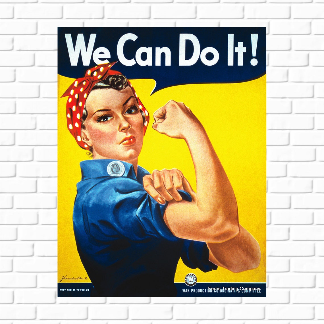 Rosie the Riveter Photo 1943 Norman Rockwell Poster - Etsy