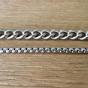 Stainless Steel Simple Layering Stacking 4mm Rounded Box Chain Link ...