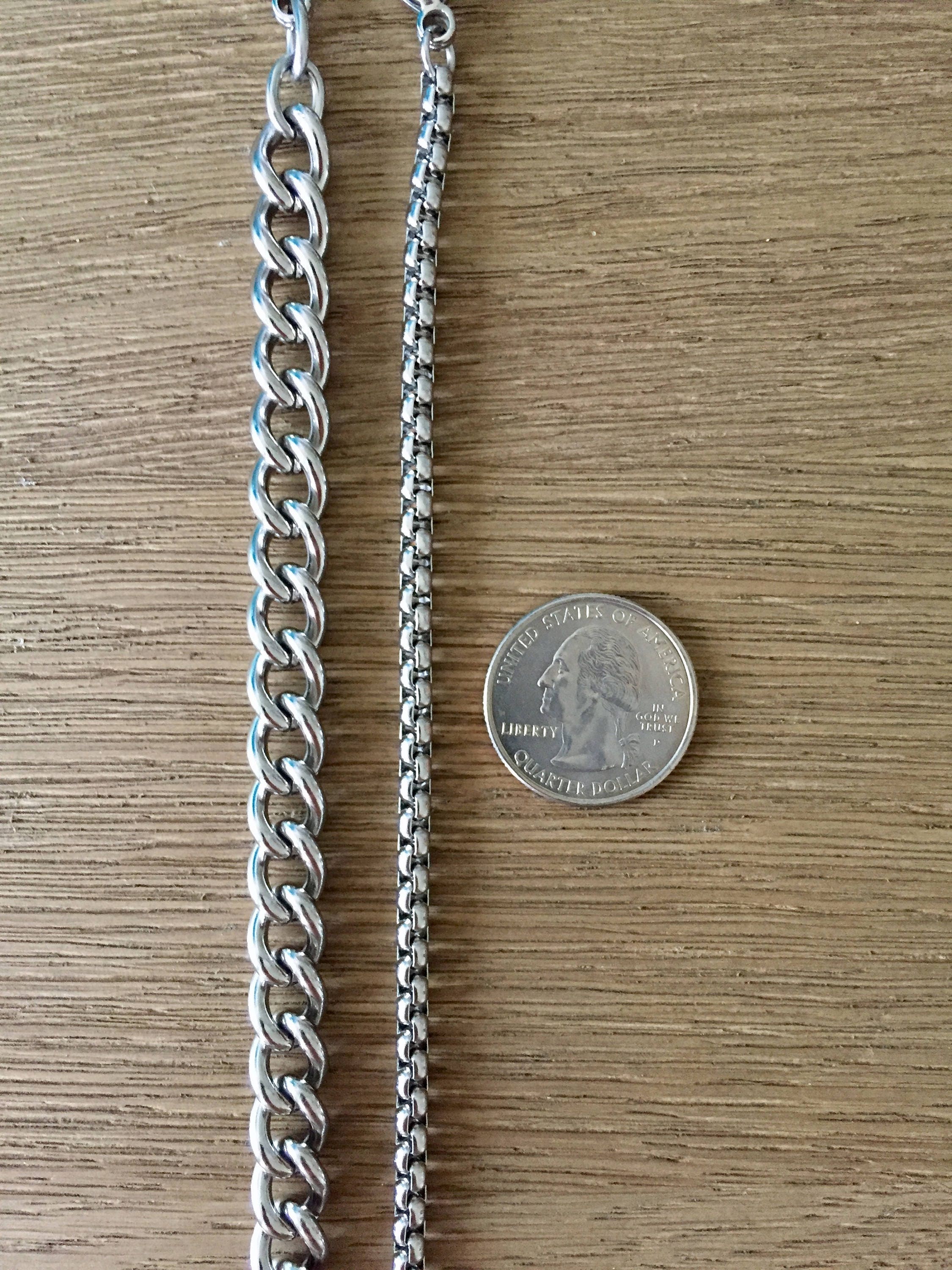 Stainless Steel Simple Layering Stacking 4mm Rounded Box Chain | Etsy