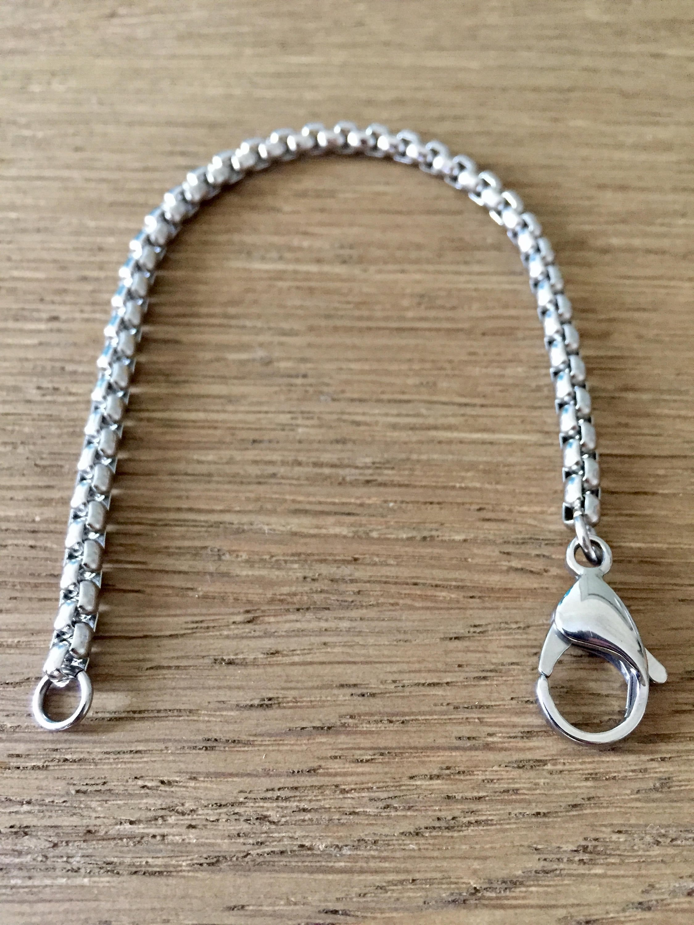 Stainless Steel Simple Layering Stacking 4mm Rounded Box Chain | Etsy