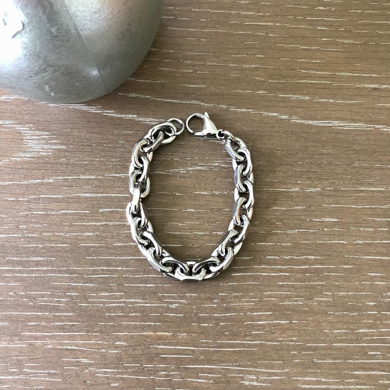 Unisex Chunky Stainless Steel Cable Link Layering Stacking - Etsy