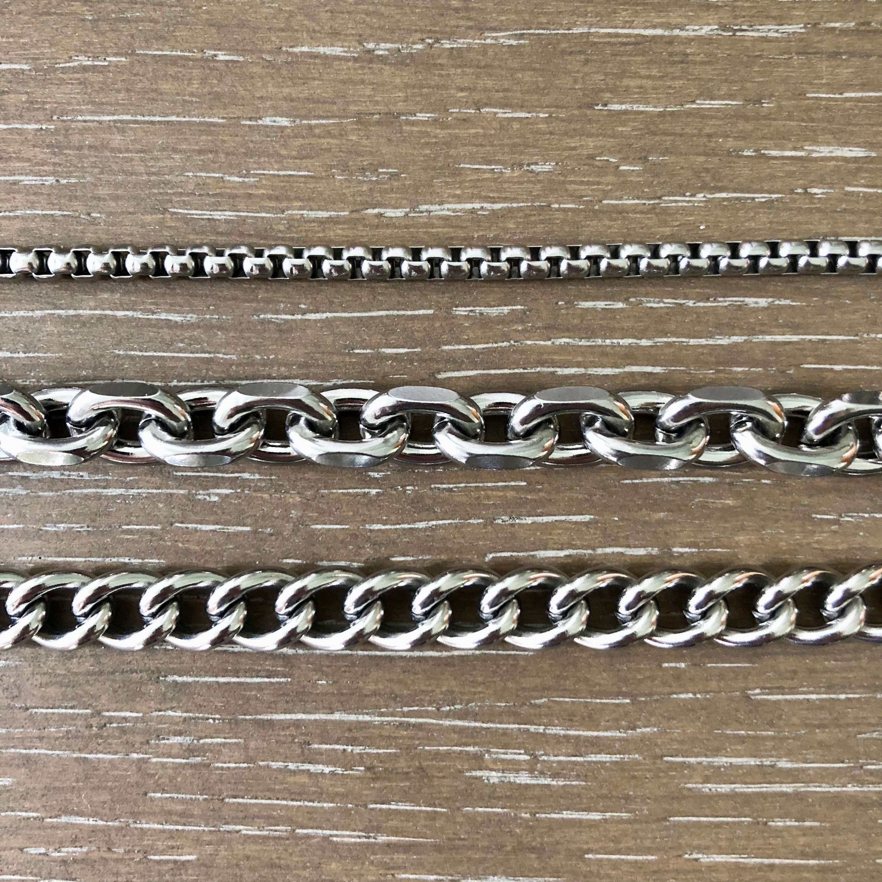 Unisex Chunky Stainless Steel Cable Link Layering Stacking - Etsy