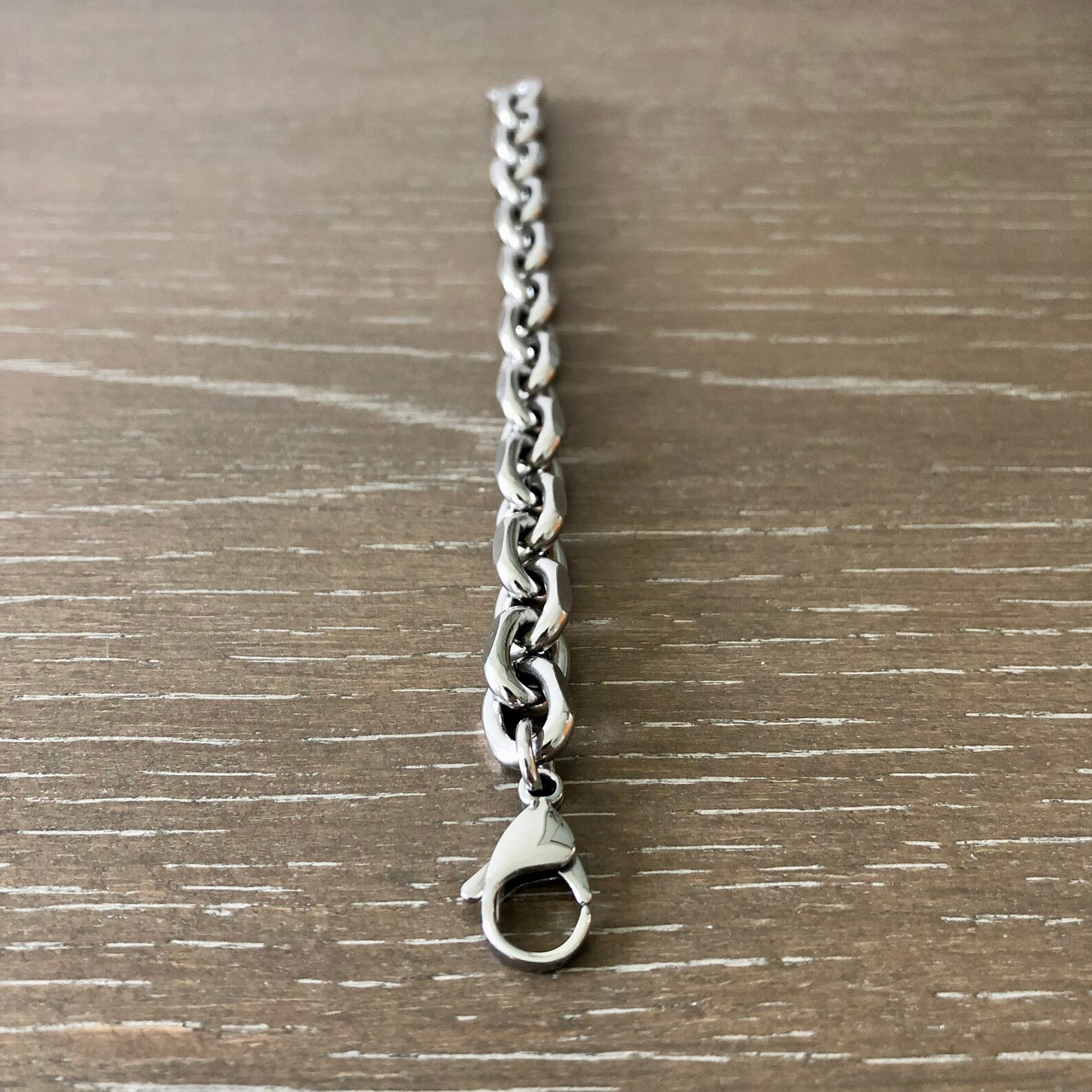 Unisex Chunky Stainless Steel Cable Link Layering Stacking - Etsy