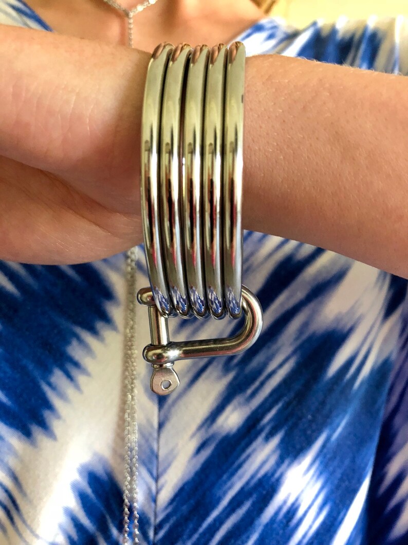 Stainless Steel Screw Shackle Pin Clasp with Five Grouped | Etsy