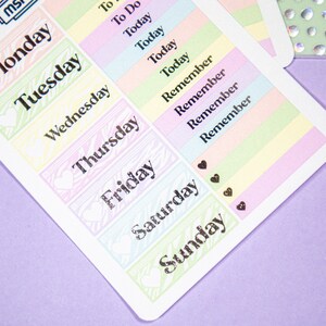 Foiled Pastel Rainbow Weekly Date Covers, Erin Condren Date Cover ...