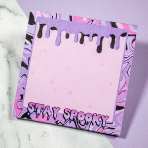 Spooky Pastel Goth Memo Pad, Cute Memo Pad, Goth Notepad, Goth ...