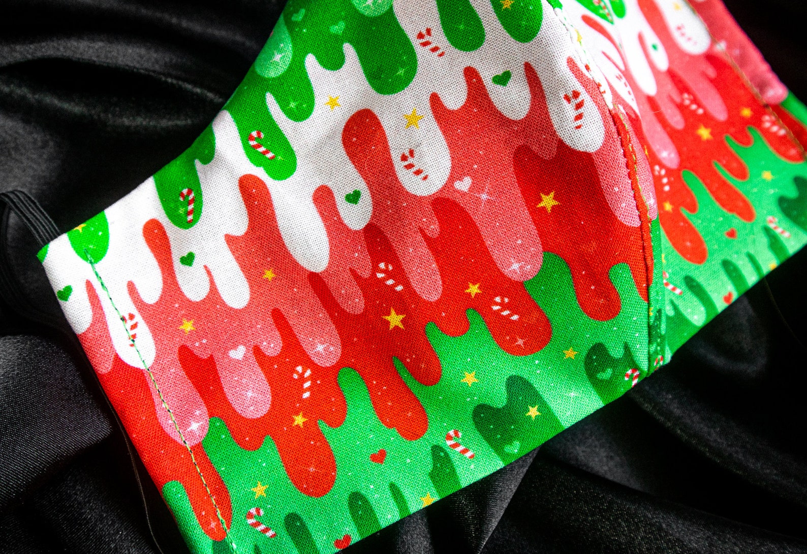 Slime Christmas Face Mask Creepmas Face Mask Reusable Face - Etsy