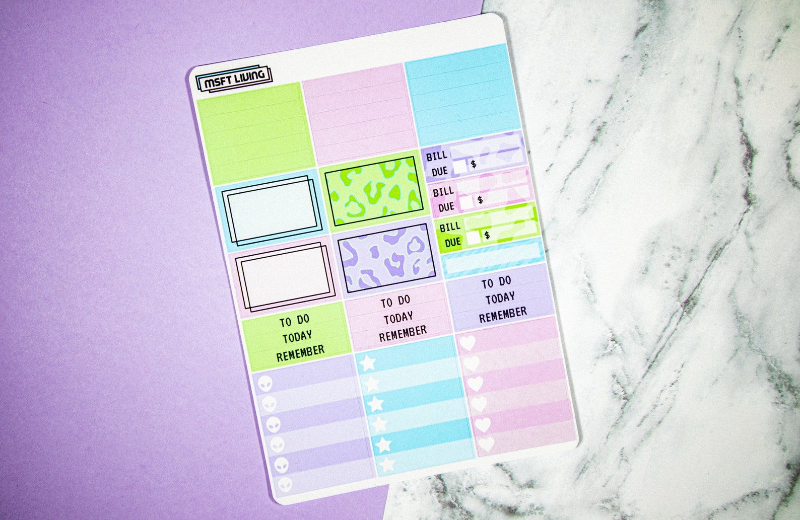 Y2K Planner Sticker Kit Weekly Planner Kit Erin Condren | Etsy