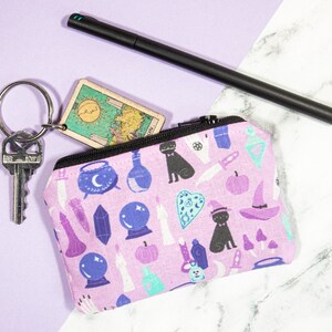 Pastel Goth Coin Purse, Halloween Coin Purse, Business Card Holder ...