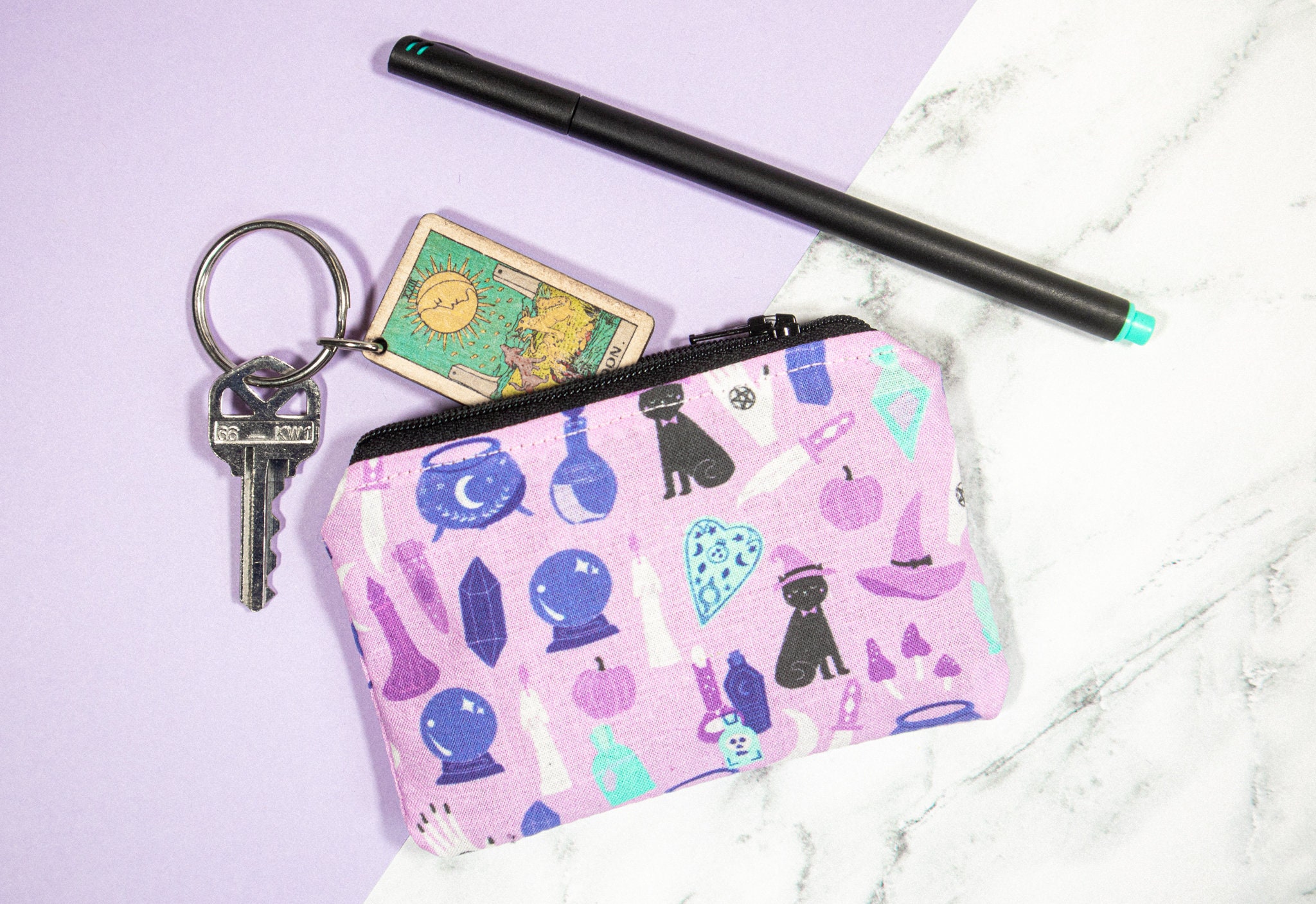 Pastel Goth Coin Purse Halloween Coin Purse Business Card - Etsy