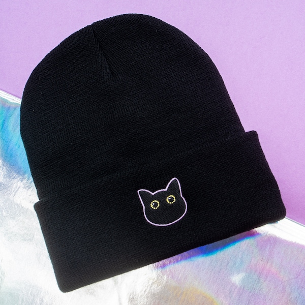 Black Cat Hat - Etsy