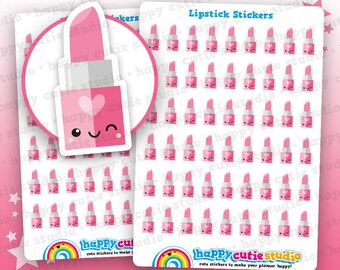 Lipstick stickers | Etsy