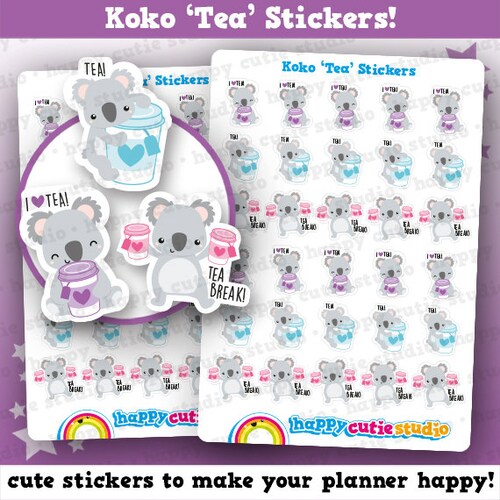 24 Cute Koko the Koala Blood Work Planner Stickers - Etsy