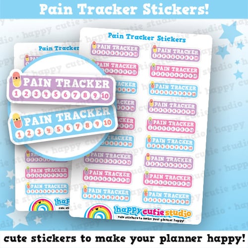 18 Cute Pain Tracker/health Planner Stickers - Etsy