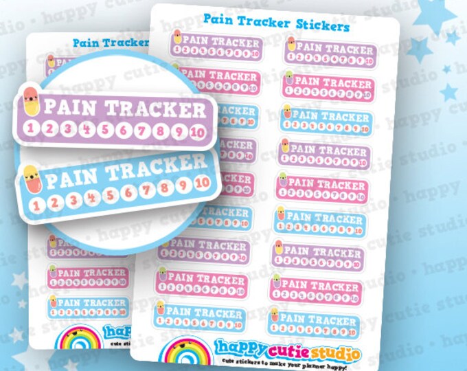 18 Cute Pain Tracker/health Planner Stickers - Etsy