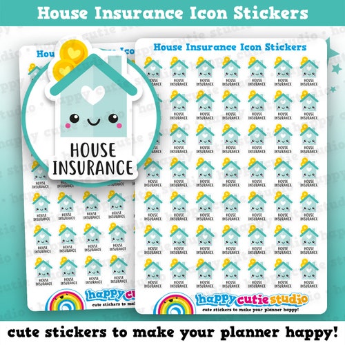 49 Cute House Insurance Bill Icons/pay Bill/ Bills Reminder - Etsy
