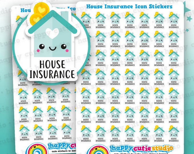 49 Cute House Insurance Bill Icons/pay Bill/ Bills Reminder Planner ...