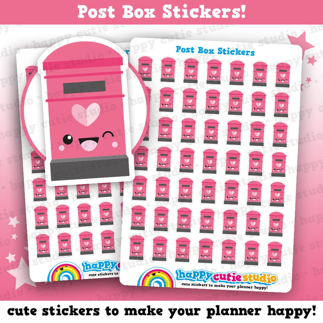 49 Cute Post Box/postbox/mail/happy Mail Planner Stickers - Etsy