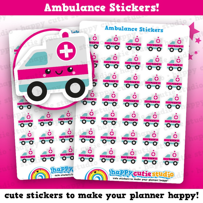 Cute Paramedic Stickers - Etsy UK