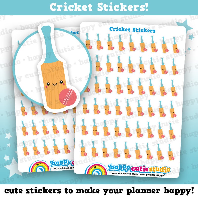 Sticker Cricket Bat - Etsy