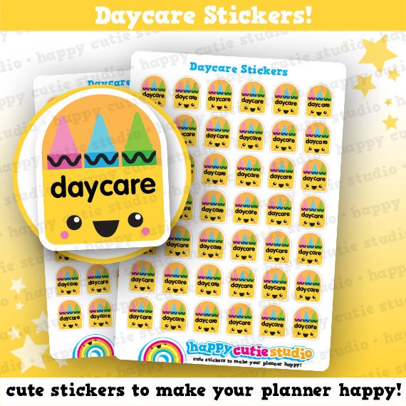 42 Cute Daycare Planner Stickers | Etsy