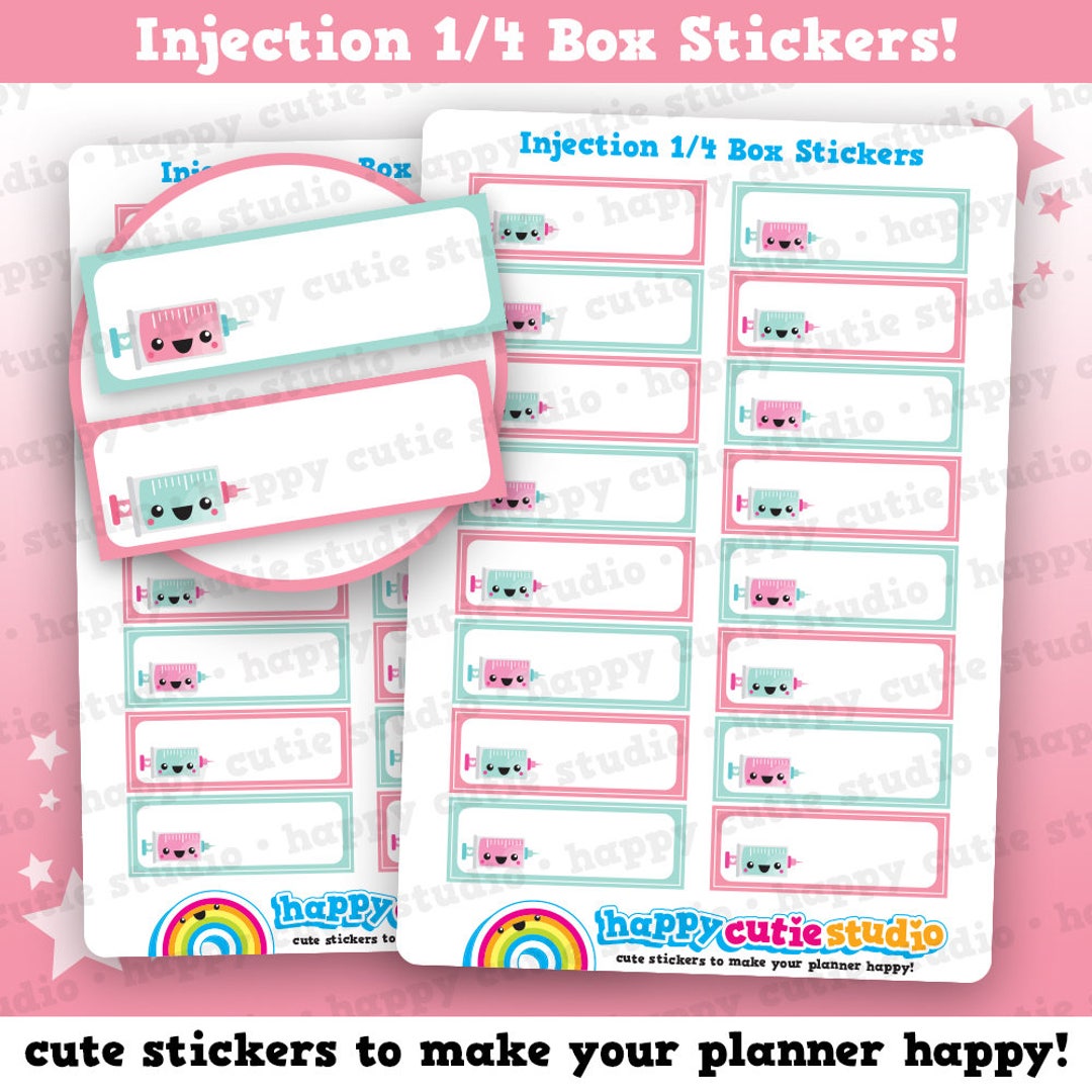 16 Cute Injection Quarter Box/hospital/treatment/medical Planner ...