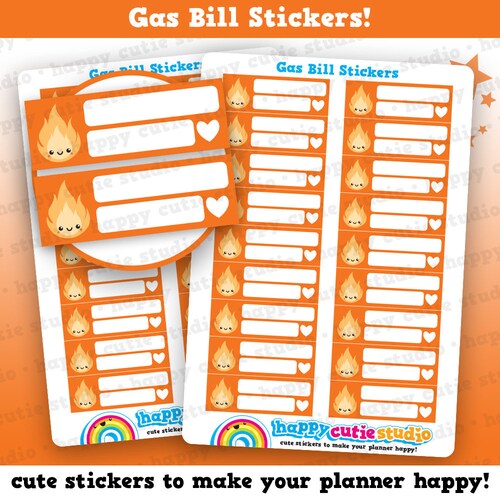18 Cute Electricity Bill/pay Bill Reminder Planner Stickers - Etsy