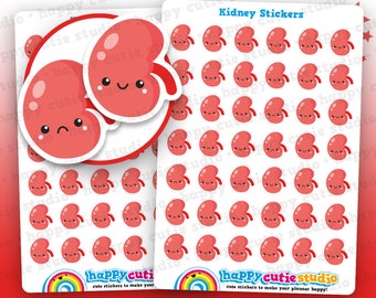 Kidney Temporary Fake Tattoo Sticker set of 2 - Etsy