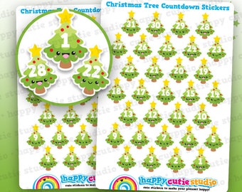 31 Cute Snowflake Countdown/date Cover Planner Stickers | Etsy