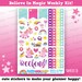 Believe in Magic/unicorn/rainbow Weekly Kit, Planner Stickers - Etsy