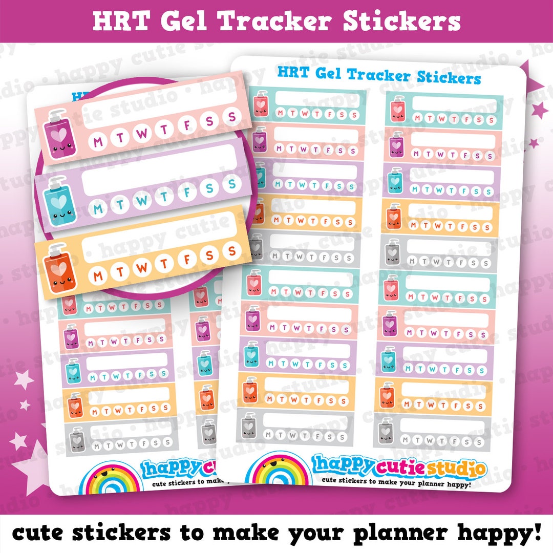 20 Cute Hrt/menopause Gel Tracker Planner Stickers - Etsy