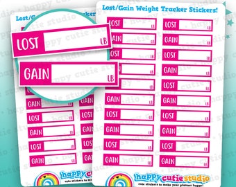 30 Cute Scales Weight Tracker Planner Stickers | Etsy